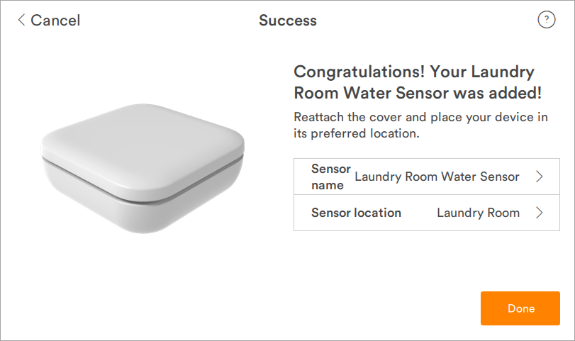 Vivint Water Sensor - Installation Guide